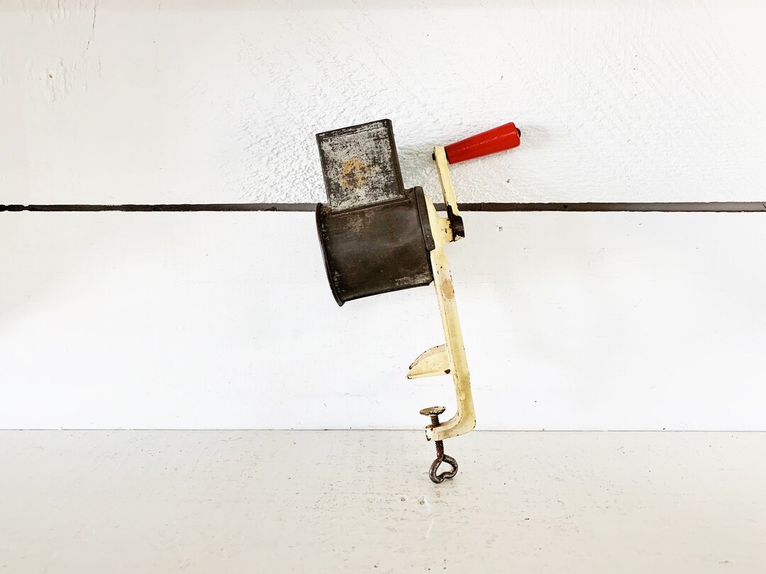 Vintage Mounting Cheese Grater/counter Mount Cheese Shredder/vintage ...