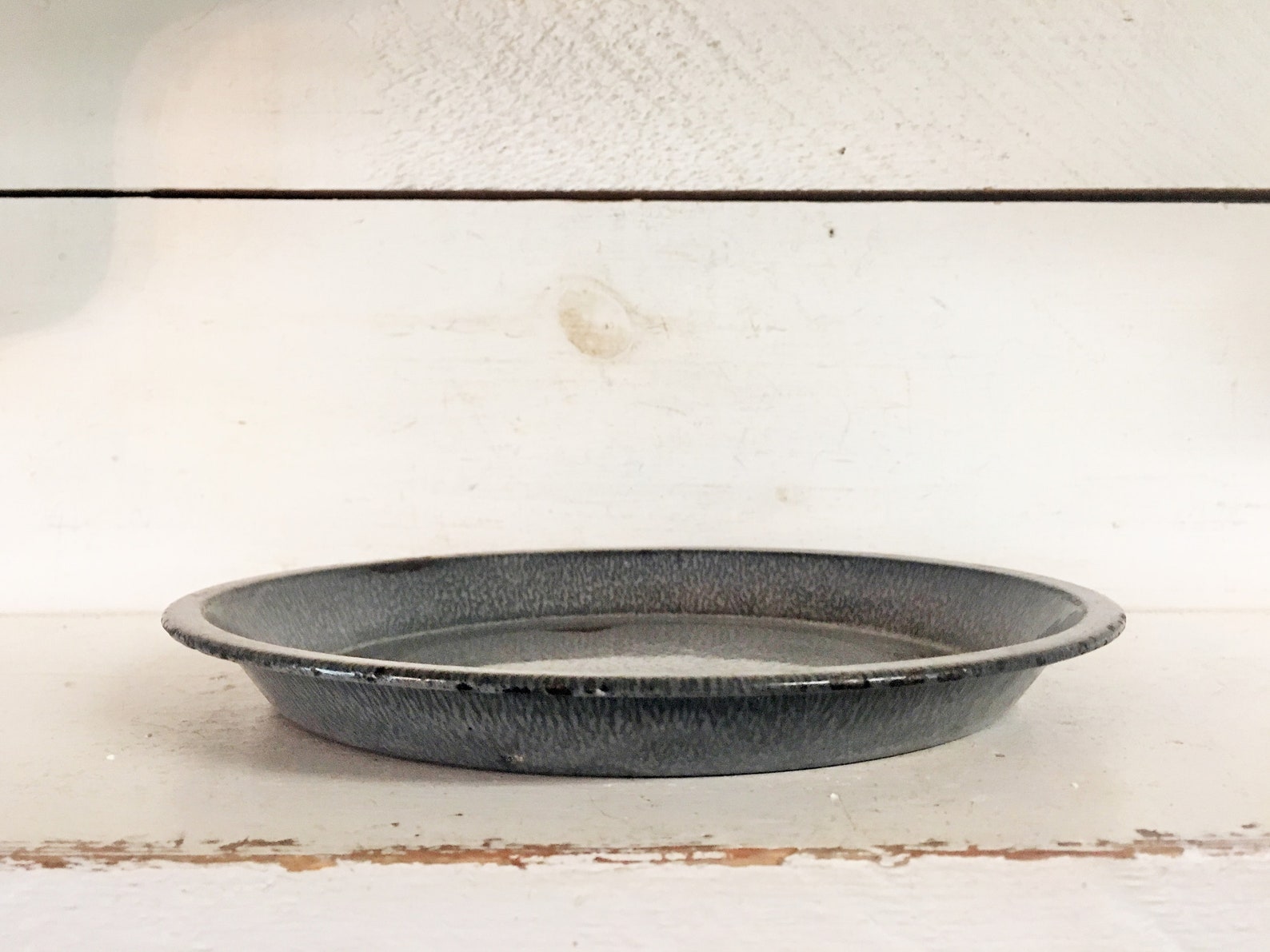 Vintage Graniteware Pie Pan/9 Inch Enamelware Pie Pan - Etsy