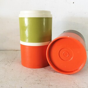 Tupperware Harvest Colored Spice Stack With Original Lids/shabby Chic ...