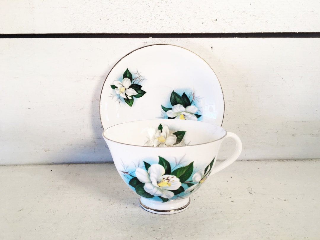 Vintage Royal Imperial English Teetasse mit passender Untertasse - Etsy.de