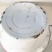 Very Large and Very Deep Rustic White and Red Trimmed Enamelware Basin ...