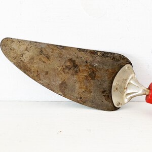 Vintage Androck Red Bakelite Handled Pie Server Cake Server Spatula ...