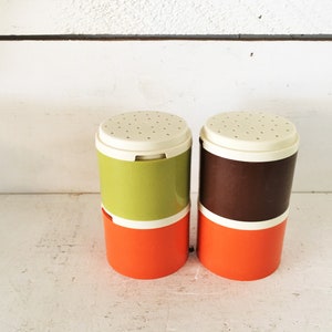 Tupperware Harvest Colored Spice Stack With Original Lids/shabby Chic ...