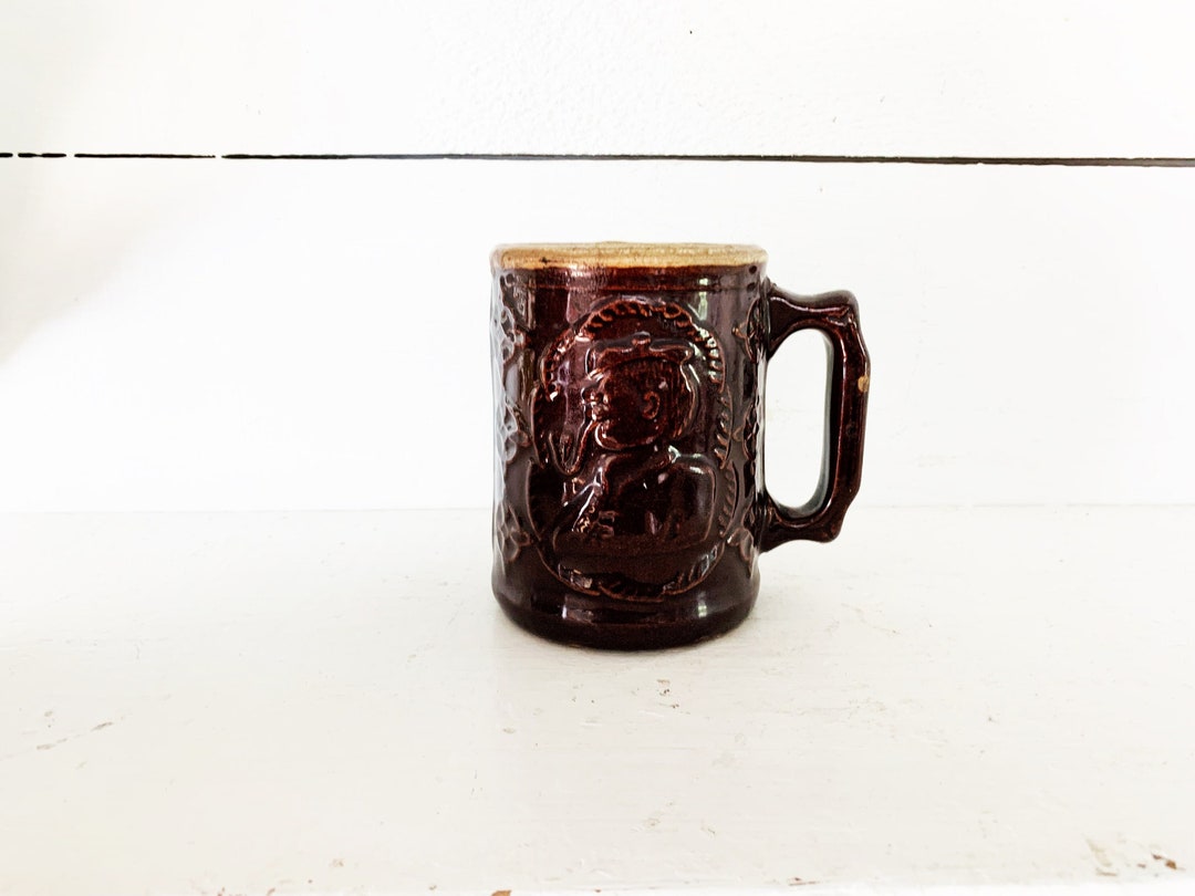 Antique Crooksville Burley & Winter Pottery Glazed Mug Windmill Themed ...
