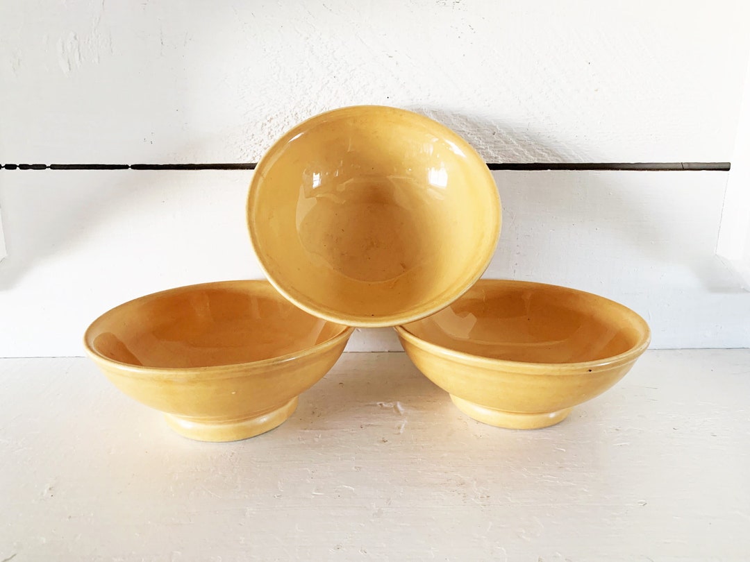 Set of 3 Hall Restaurant Ware Pottery Bowls Marked 546 Cereal Chili ...