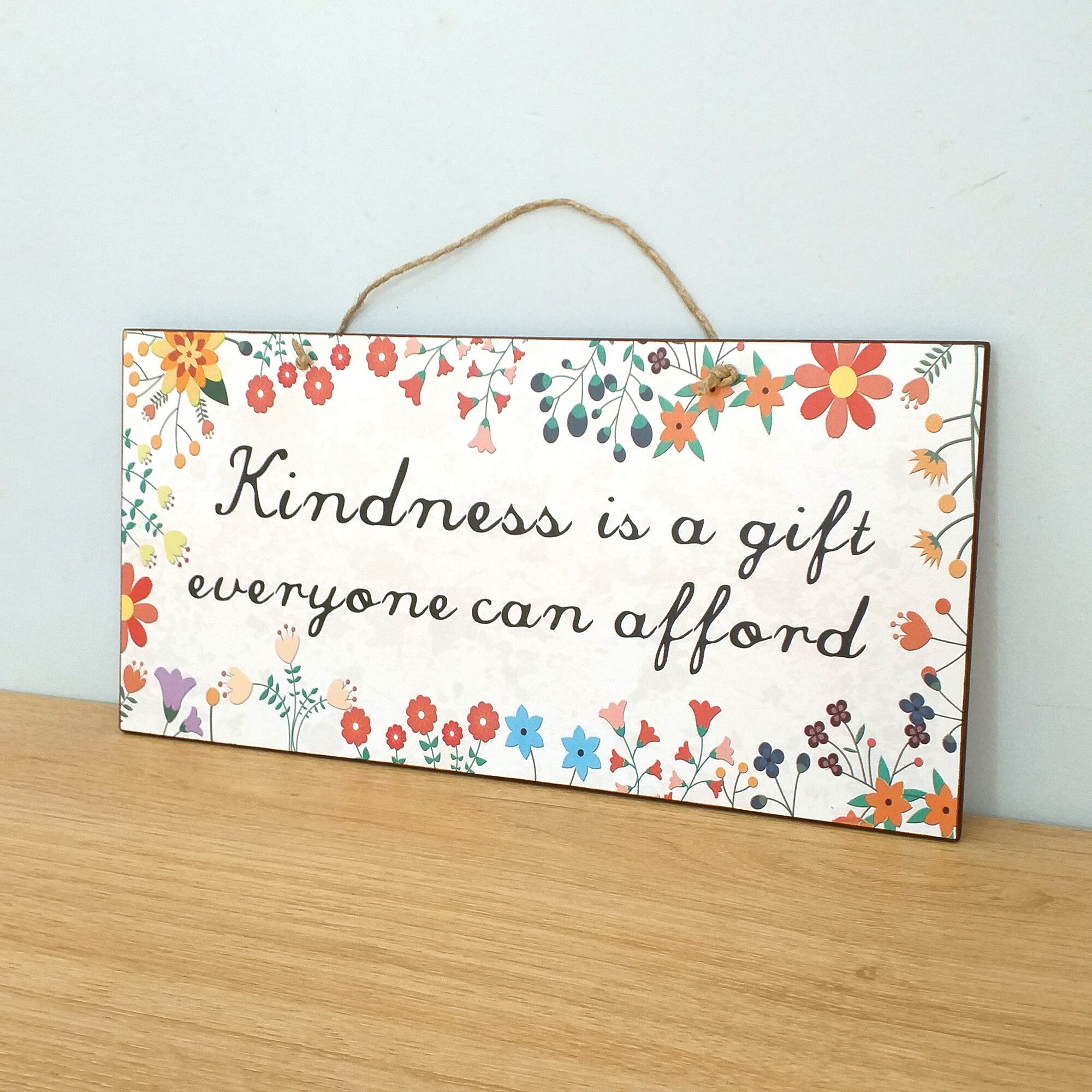Kindness Quote Wood Sign: Vintage Style Home Decor - Etsy