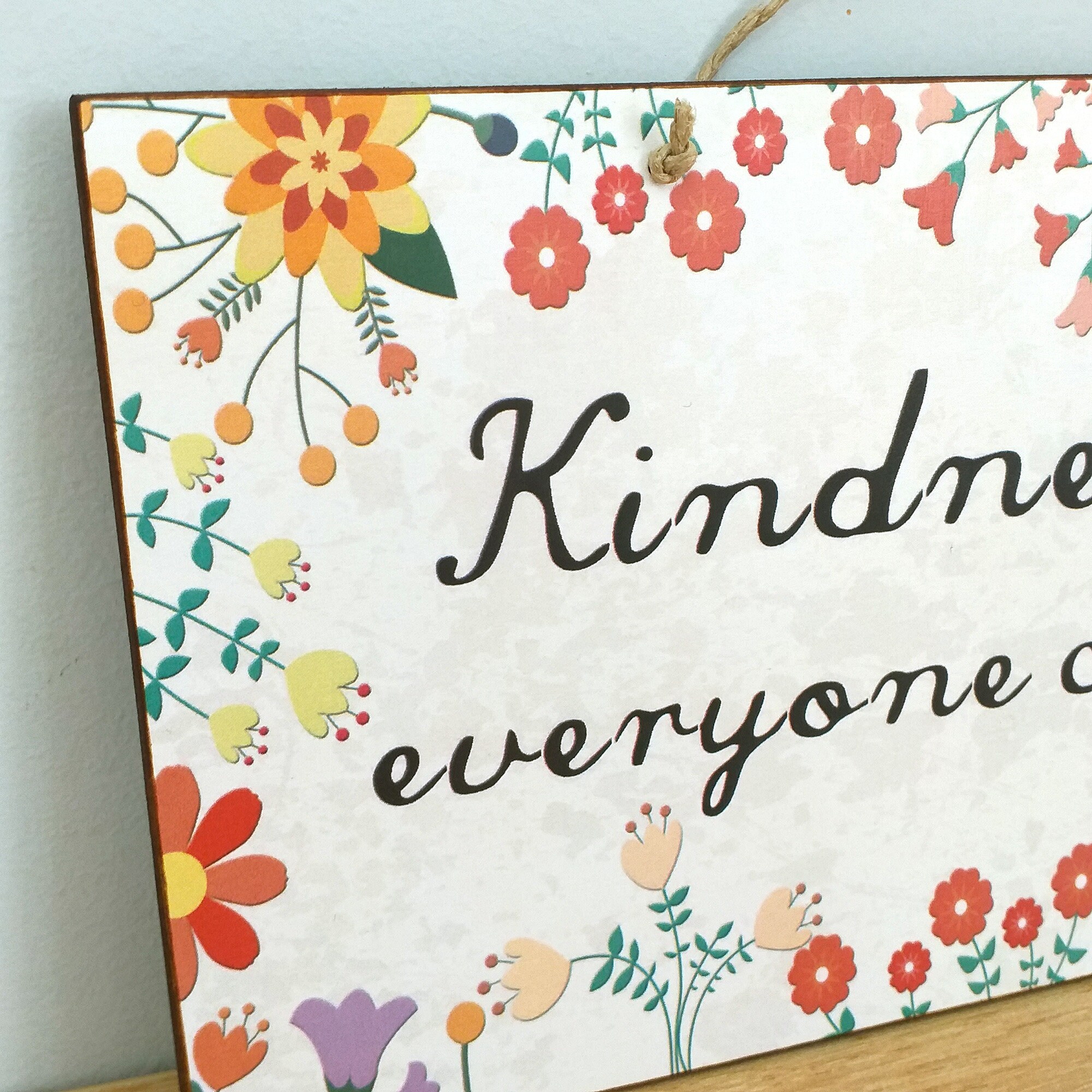 Kindness Quote Wood Sign: Vintage Style Home Decor - Etsy