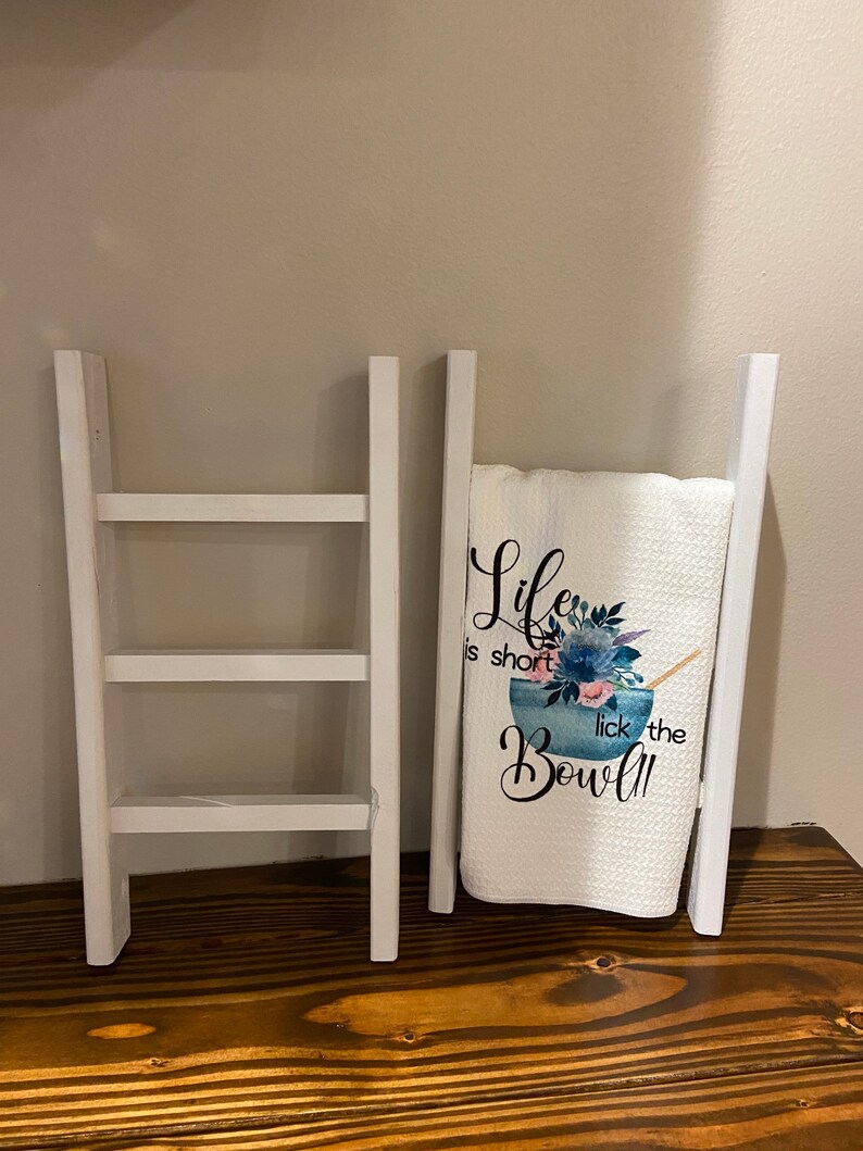 Wood Ladder for Dish Towel Display. Handmade and Are Available - Etsy