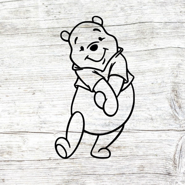 Winnie the pooh outlines svg - Etsy.de