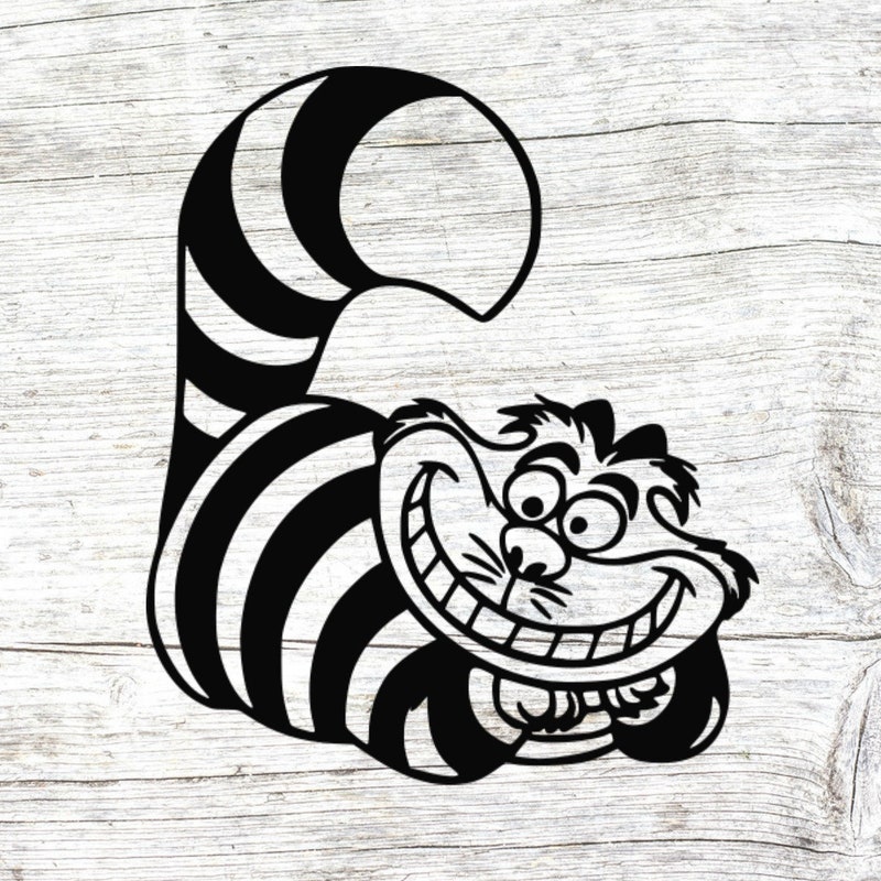 Chesire Cat Svg - Etsy