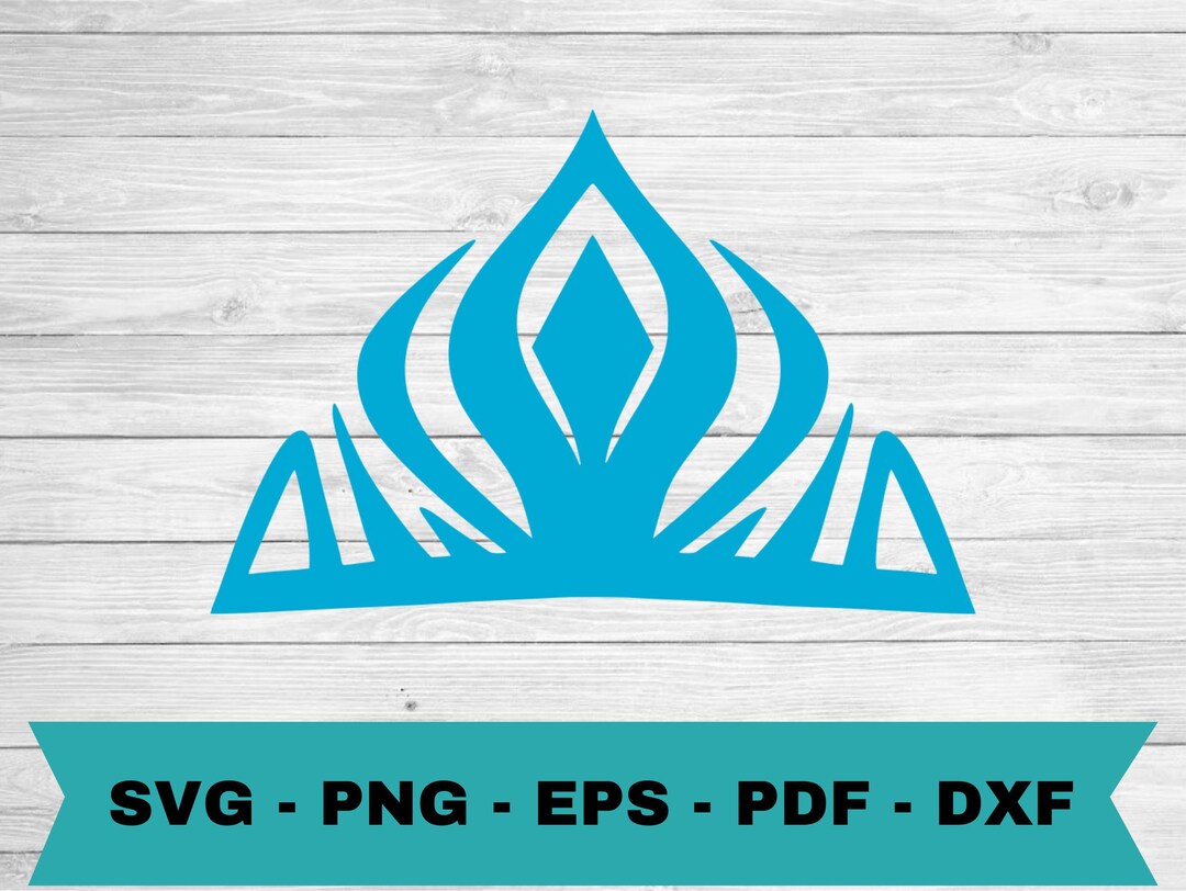 Elsa Crown Svg, Frozen Svg, Princess Crown Svg, Cutting Files for ...