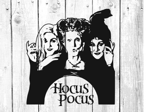 Sanderson Sisters Silhouette Svg Hocus Pocus Svg Sanderson - Etsy UK