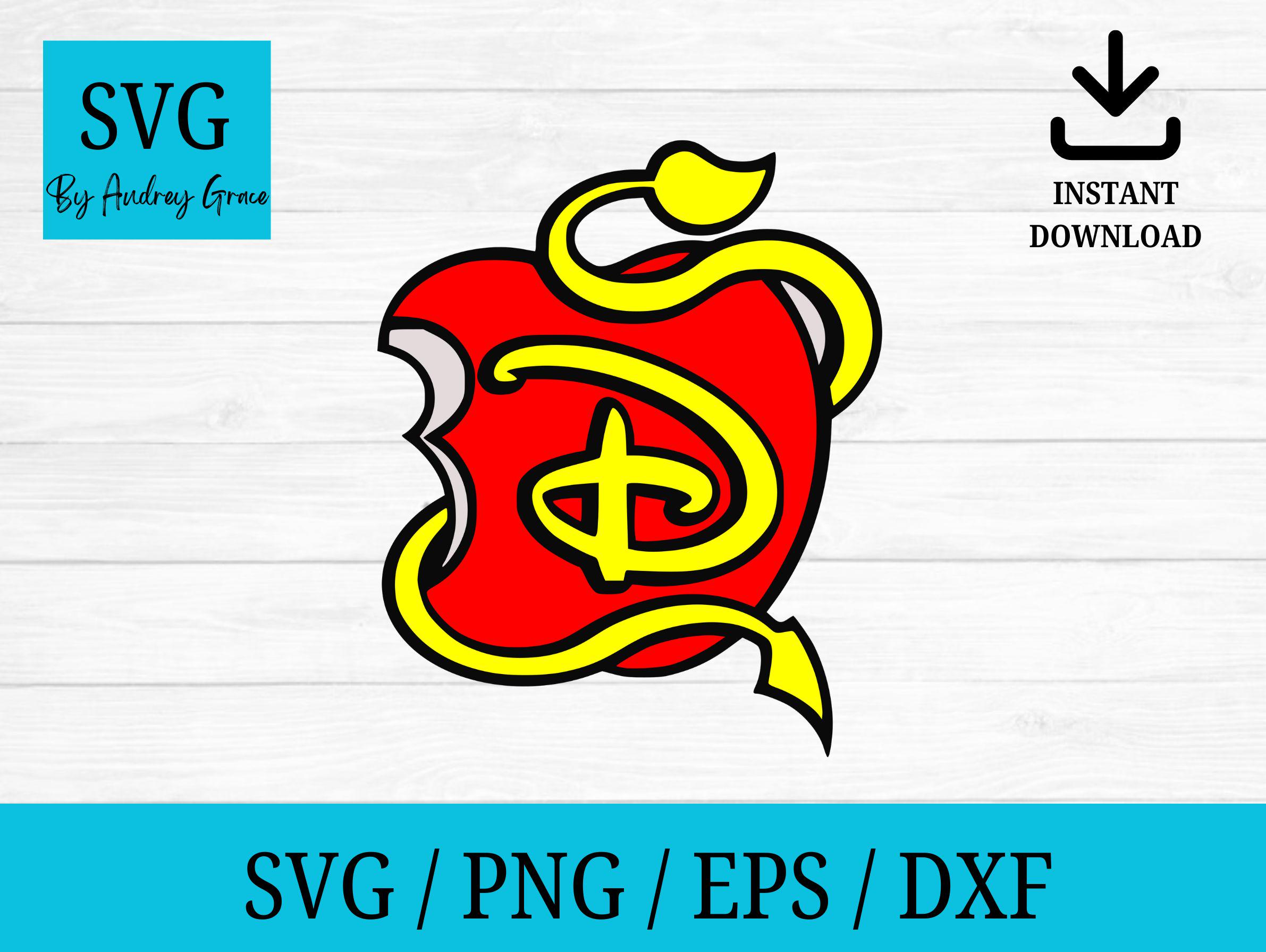 Descendants Logo SVG, Descendants Apple Clipart, Png, Dxd, Eps, Cut ...