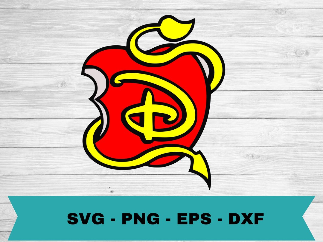 Descendants Logo SVG, Descendants Apple Clipart, Png, Dxd, Eps, Cut ...