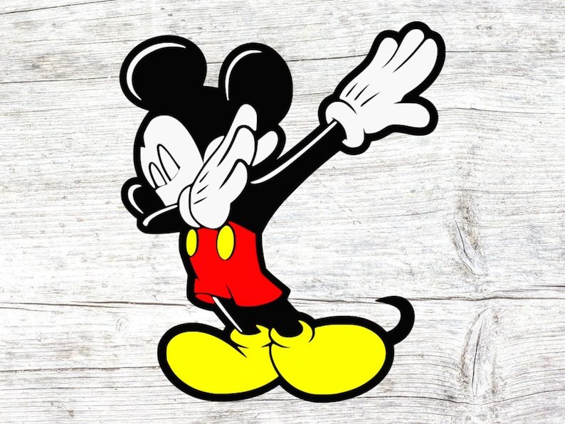 Dabbing Mickey Mouse SVG Mickey Mouse Svg Dabbing Svg - Etsy Canada