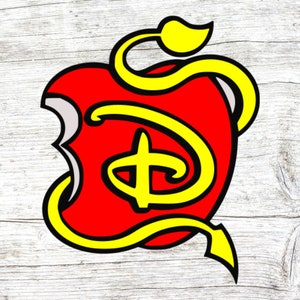 Descendants Logo SVG, Descendants Apple Clipart, Png, Dxd, Eps, Cut ...
