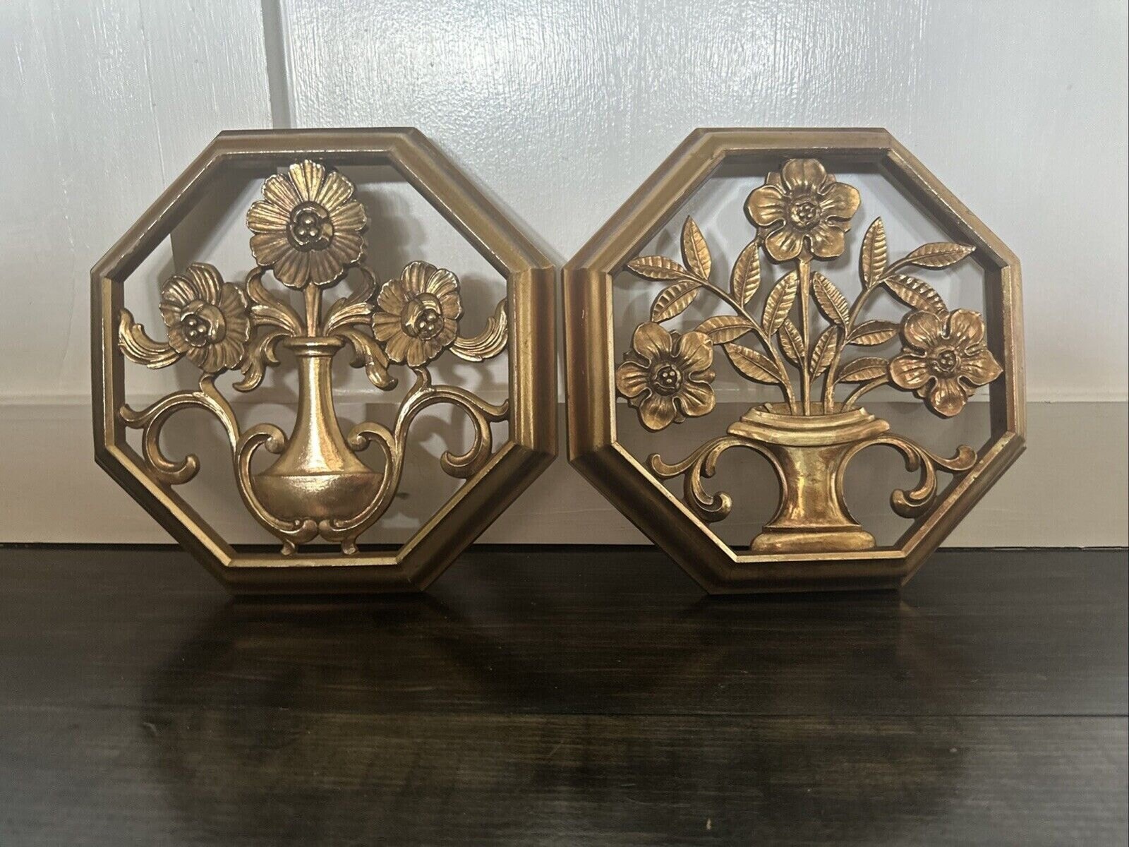 Set of 2 Vintage MCM 1962 SYROCO Wall Plaques USA Wall Decor 10x10 - Etsy