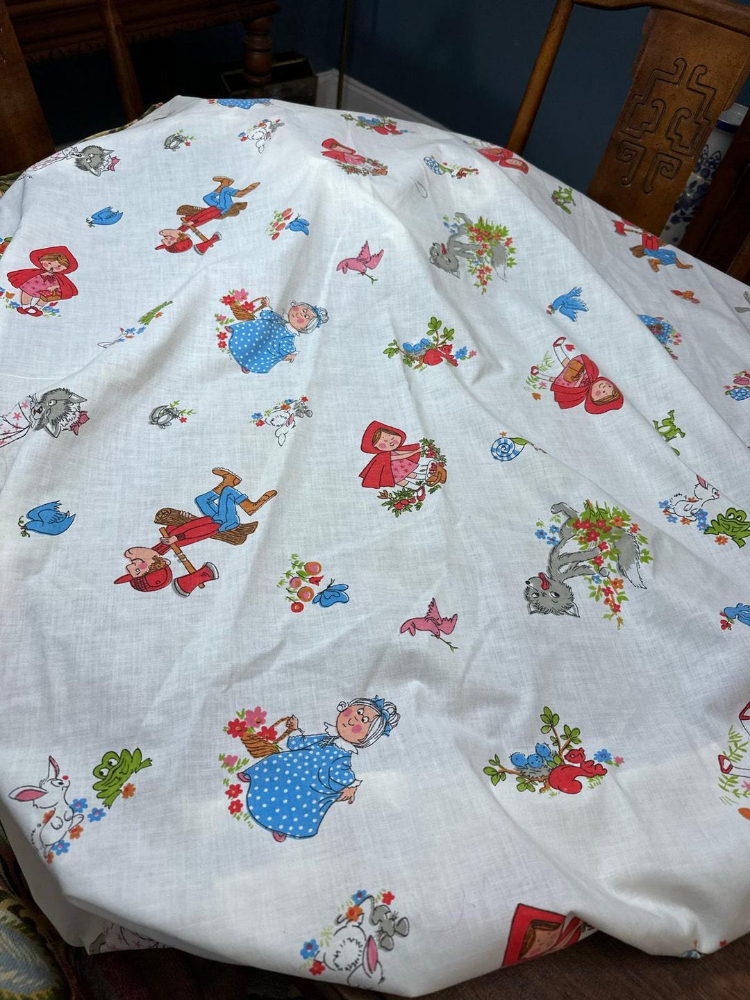 Vintage Sears Robuck 70’s Little Red Riding Hood Fitted Twin Sheet - Etsy