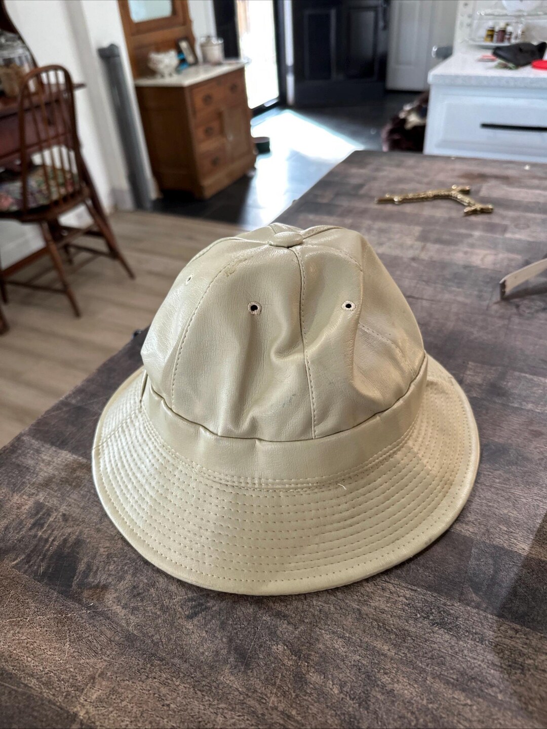 Vintage Dunhill Imperial PVC Bucket Style Tan Hat Size Medium - Etsy