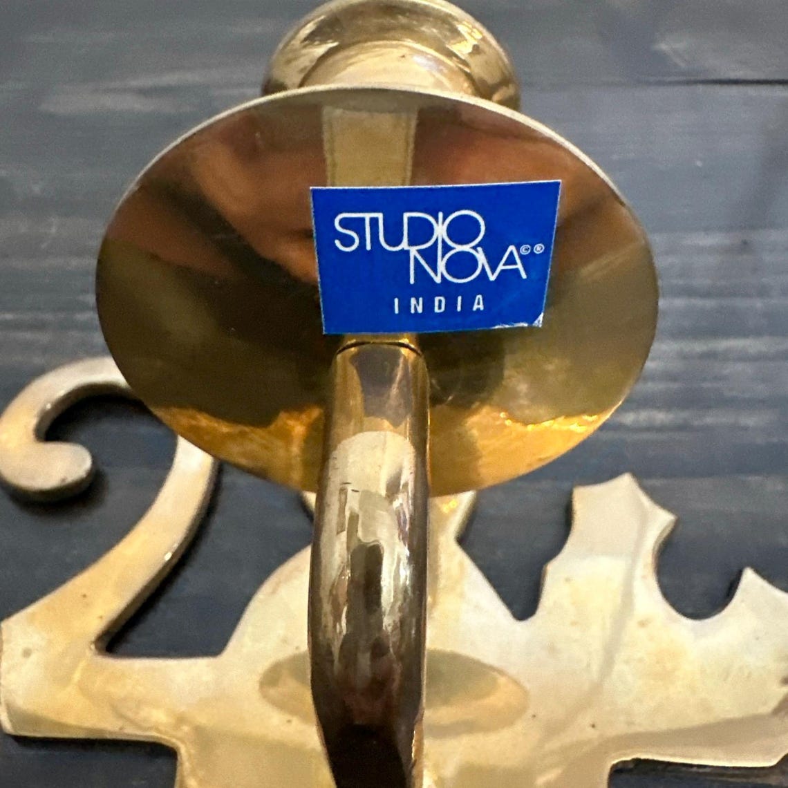 Vintage Solid Brass Chamber Style Candlestick by Studio Nova EUC - Etsy