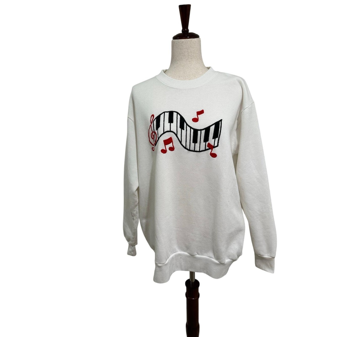 1980’s Embroidered Musical Notes Kelly’s Kids Crew Neck Sweatshirt ...