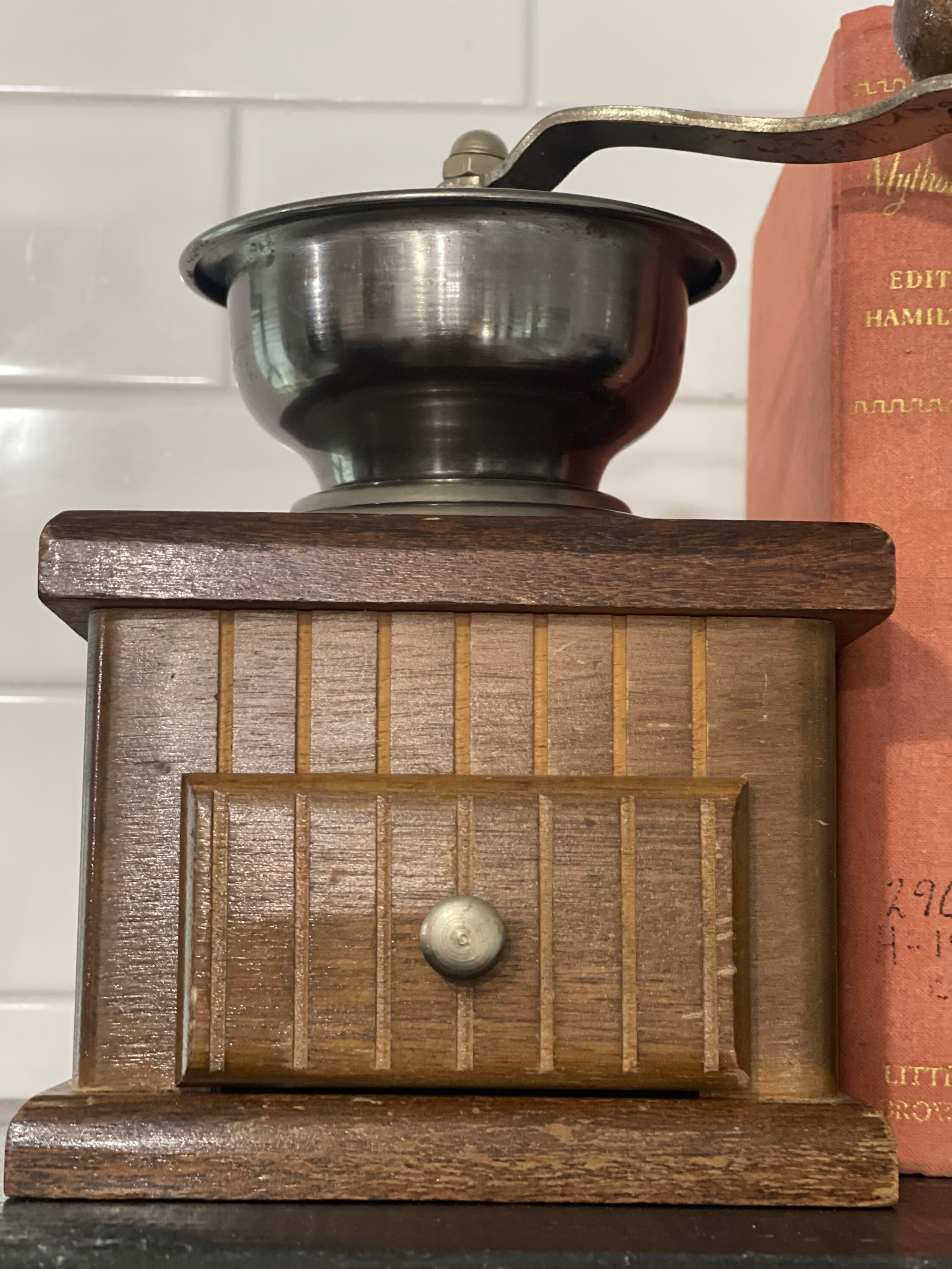 Vintage Goodwood Wood Coffee Grinder/brass/taiwan/ Coffee Bean - Etsy