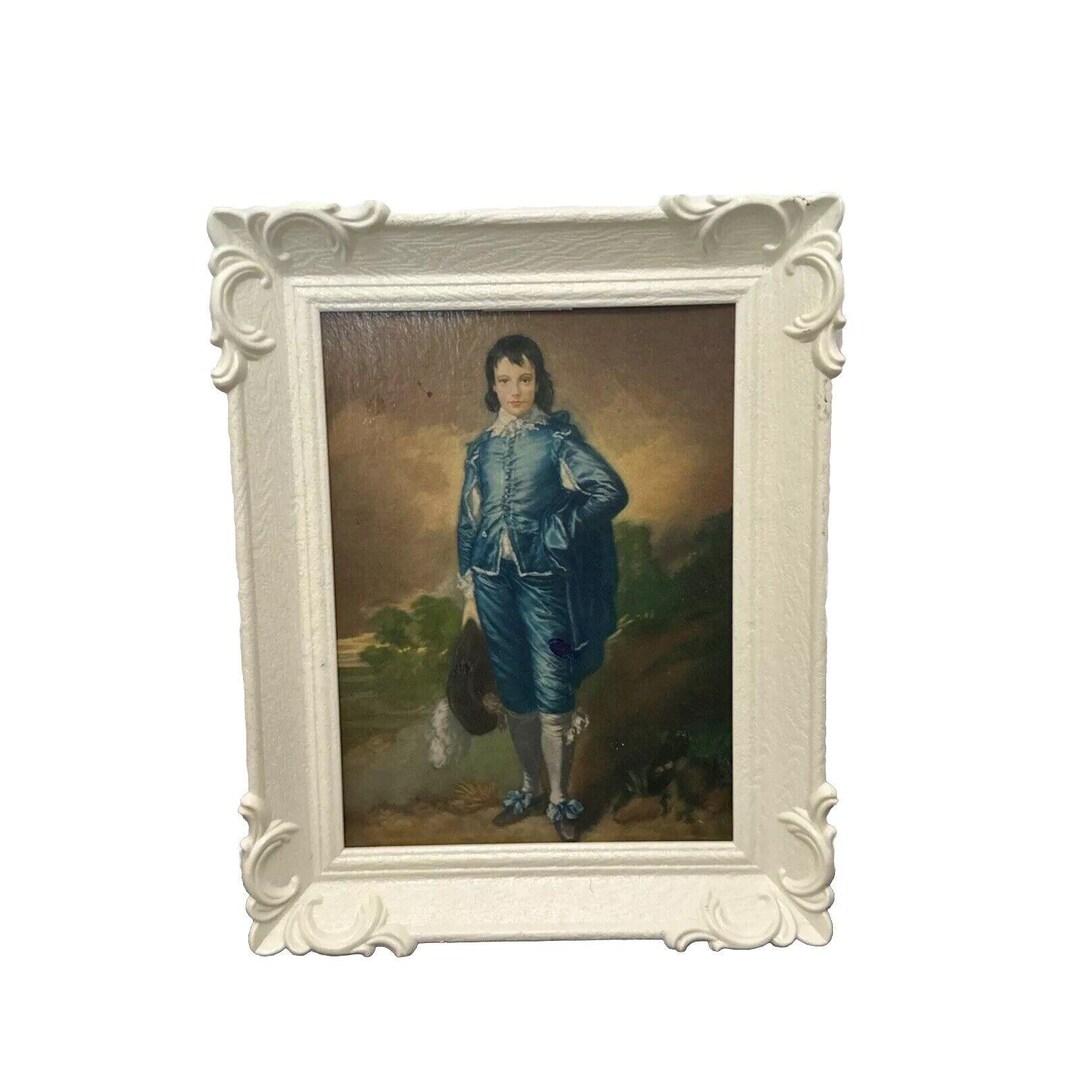 Vintage Blue Boy Litho in Plastic Frame 5x7 - Etsy