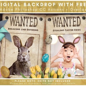 wanted easter bunny poster