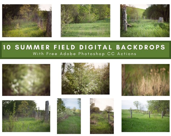 10 Farm Field Bundle Digital Background Farmers Fields | Etsy