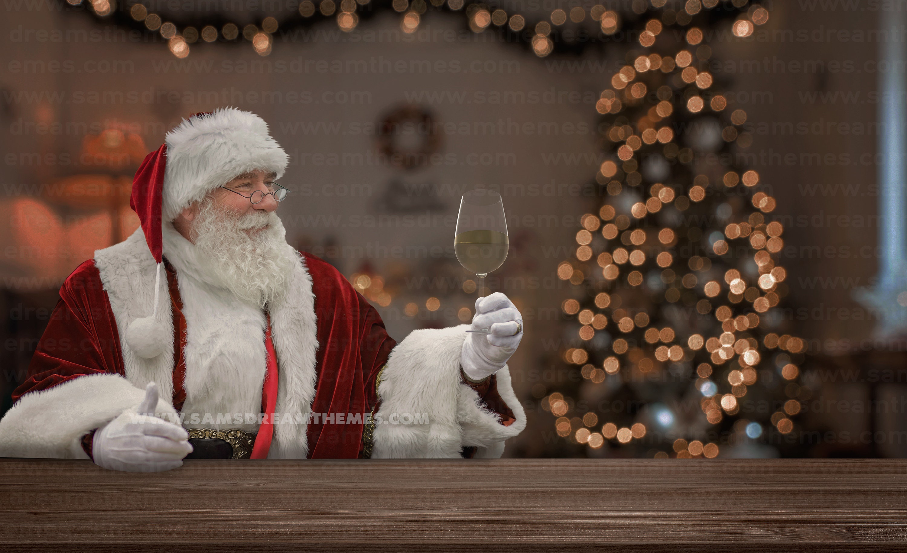 Cheers Santa Raising a Glass of Wine Digital Christmas | Etsy