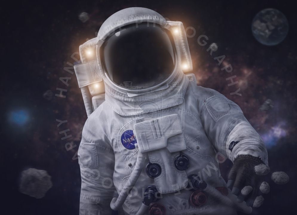 Astronaut Ready for Space Digital Backdrop Space Suit - Etsy