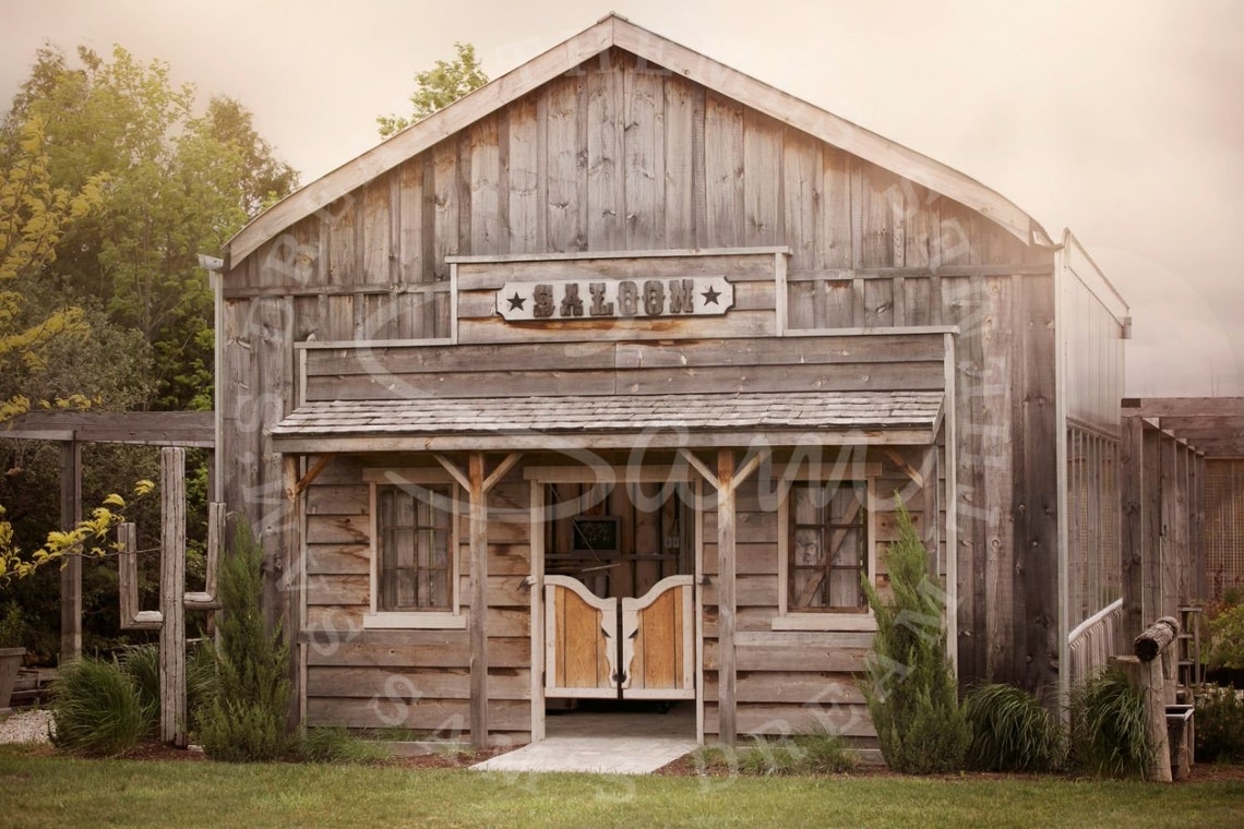6 Rustic Country Barn and Town Bundle - Digital Background - Summer ...