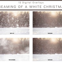 50 Realistic SNOW Overlays Falling Snow Overlays Dust Photoshop ...