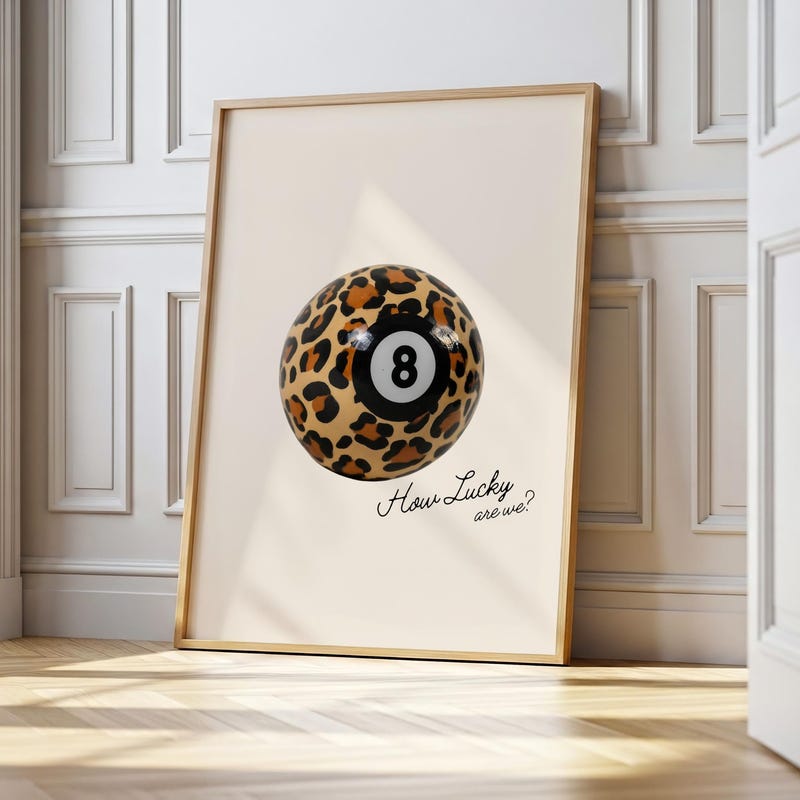 Cheetah 8 Ball - Etsy