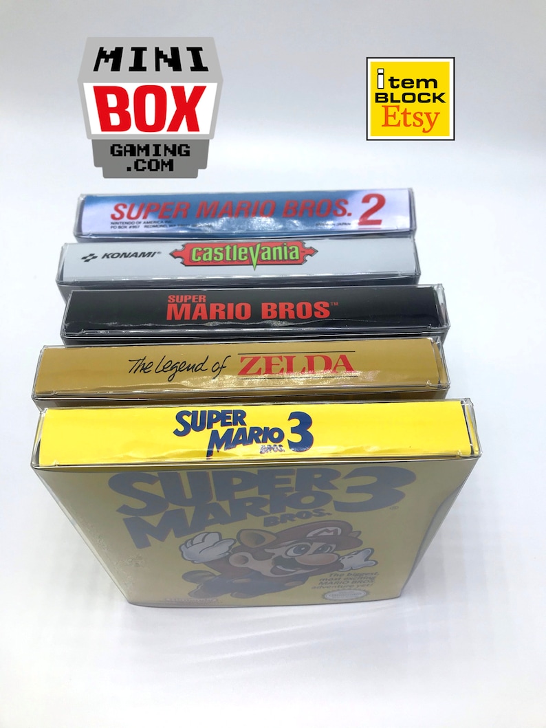 Mini NES Protector Boxes / Cases Classic Nintendo Cartridge | Etsy
