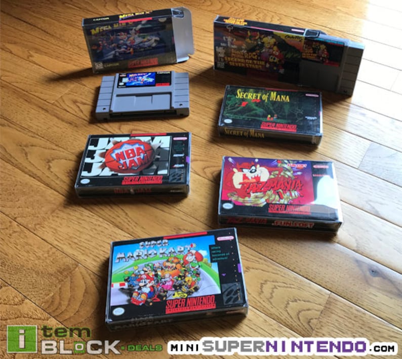 Mini Super Nintendo SNES Protector Boxes / Cases Classic - Etsy