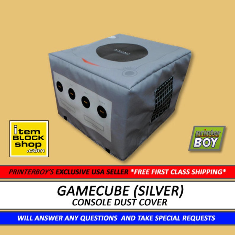 Nintendo Gamecube Vinyl Dust Cover Silver EXCLUSIVE US | Etsy