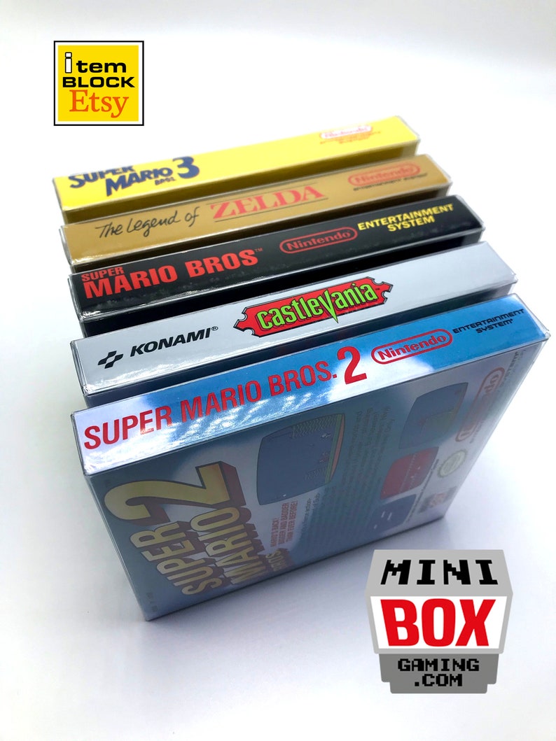 Mini NES Protector Boxes / Cases Classic Nintendo Cartridge 8bit - Etsy