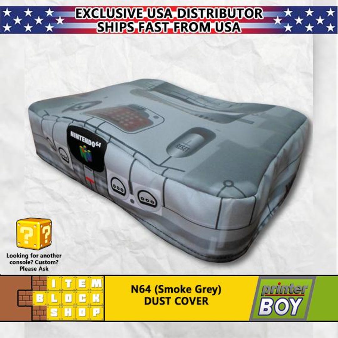 Nintendo64 Smoke Grey Gray N64 Dust Cover EXCLUSIVE US SELLER - Etsy