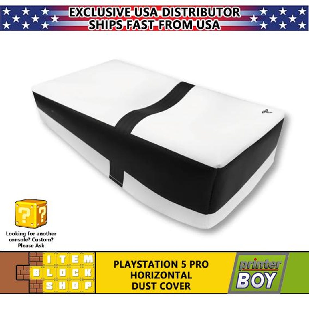 Playstation 5 PS5 Pro Disc Horizontal Vinyl Dust Cover (EXCLUSIVE US ...