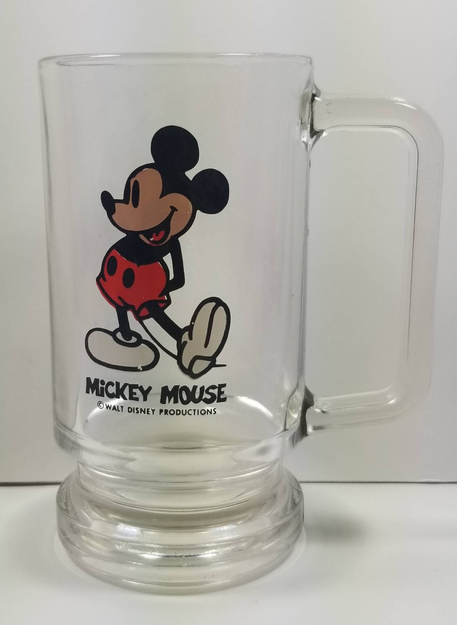 Vintage 1970s Mickey Mouse Glass Mug Walt Disney Productions - Etsy Vintage 1970s Mickey Mouse Glass Mug Walt Disney Productions - Etsy