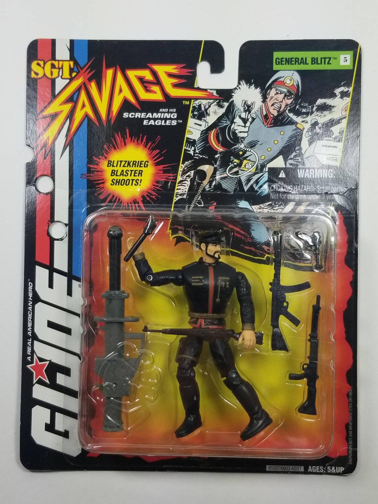 Vintage 1994 GI Joe Sgt Savage General Blitz Hastro ARAH - Etsy