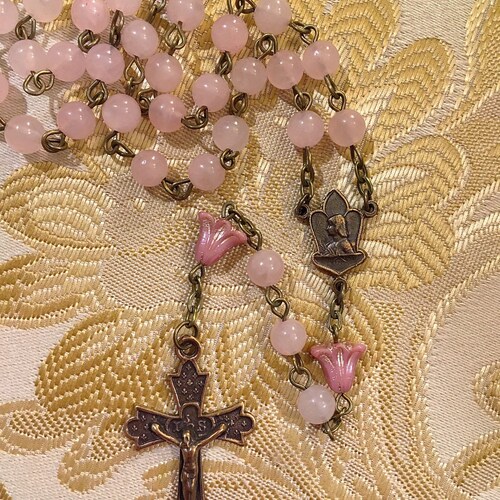 St. Joan of Arc Catholic Rosary Medal Vintage Antique Part - Etsy