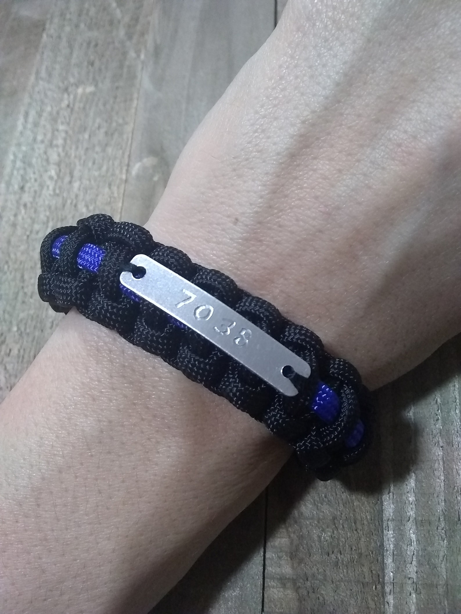 Thin Blue Line Law Enforcement With Badge Number Support - Etsy