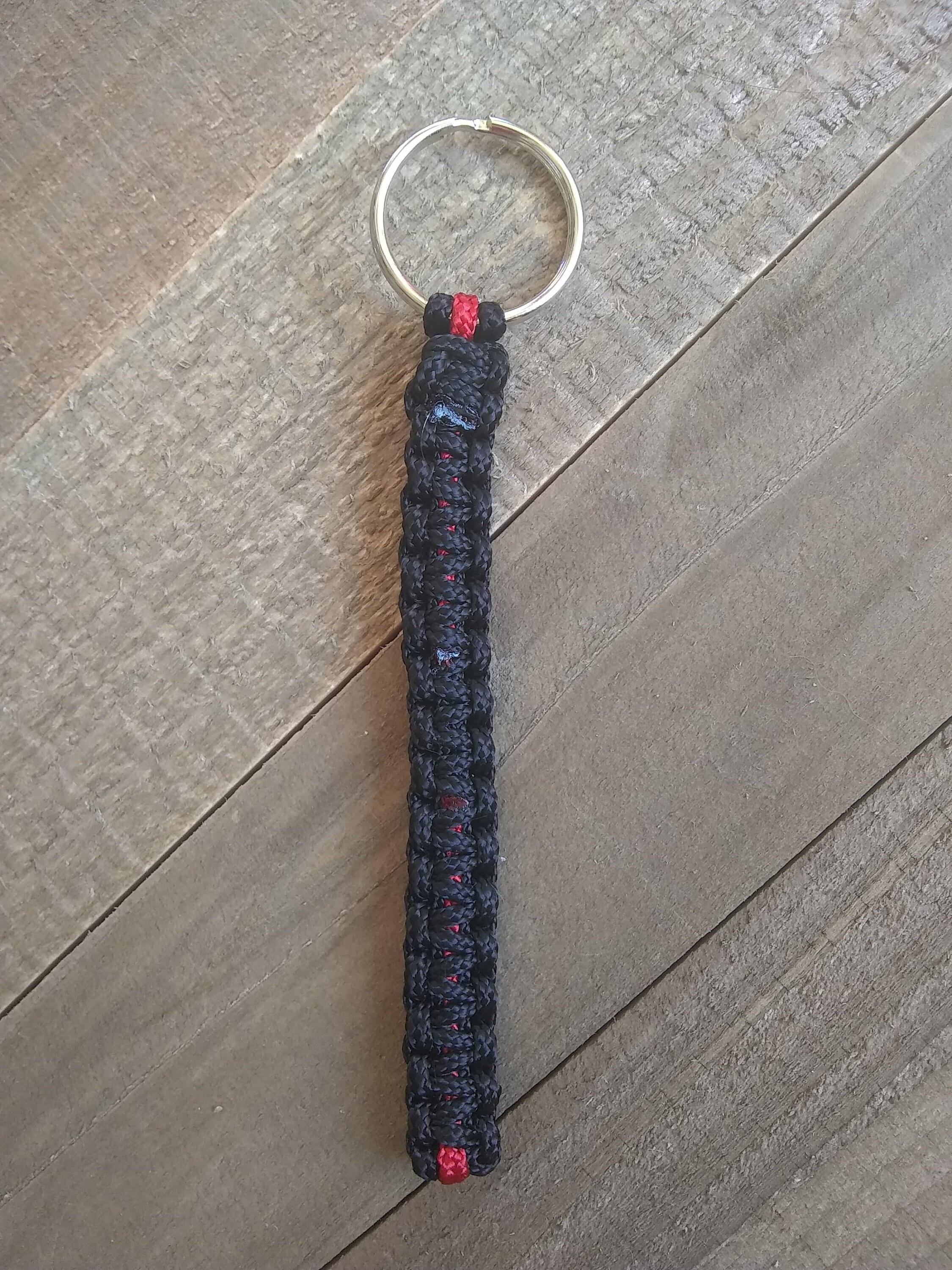 Thin Red Line Firefighter Support Micro Paracord Key Chain - Etsy
