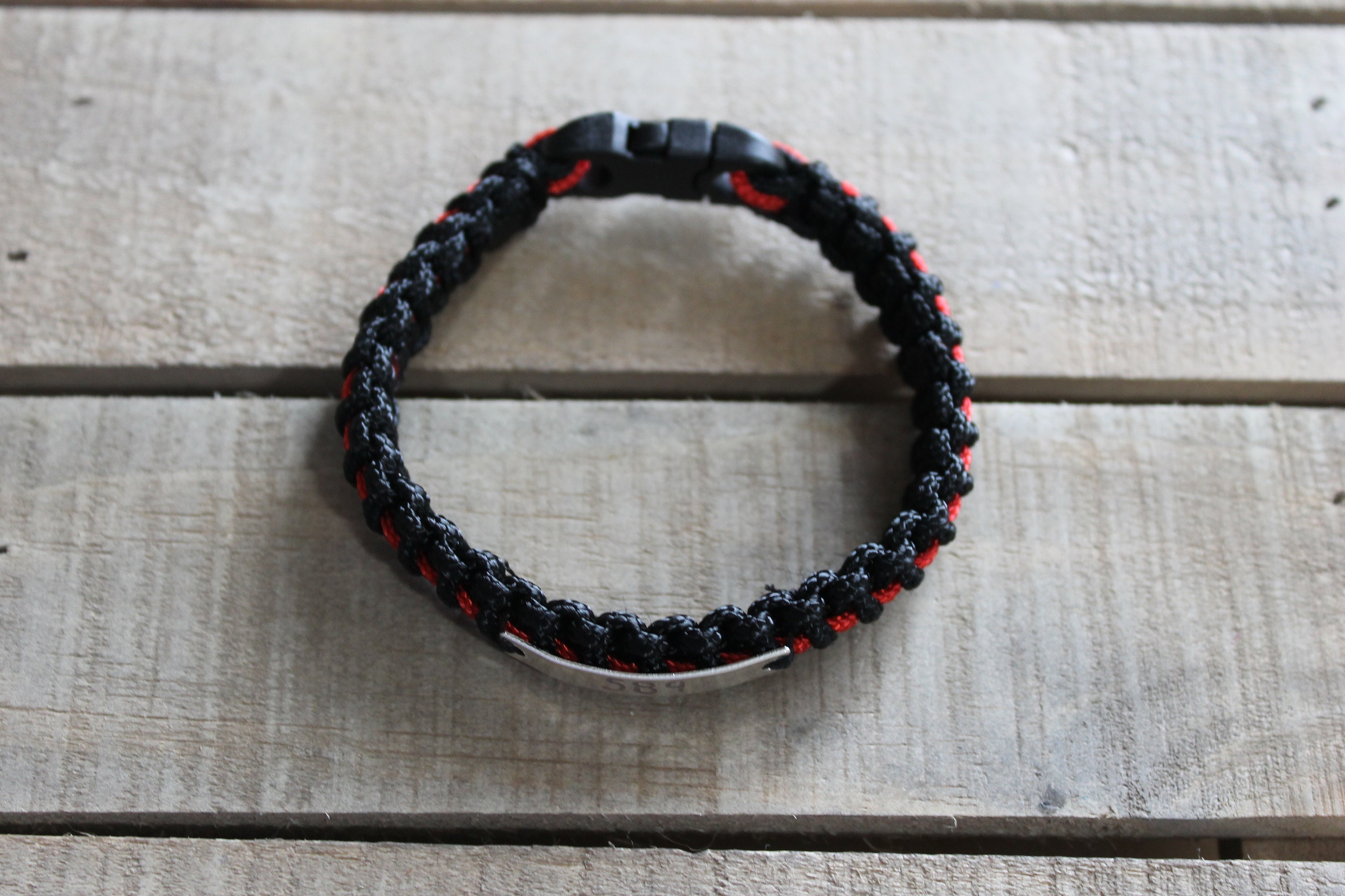 Thin Red Line With Badge Station Plate Firefighter Support - Etsy