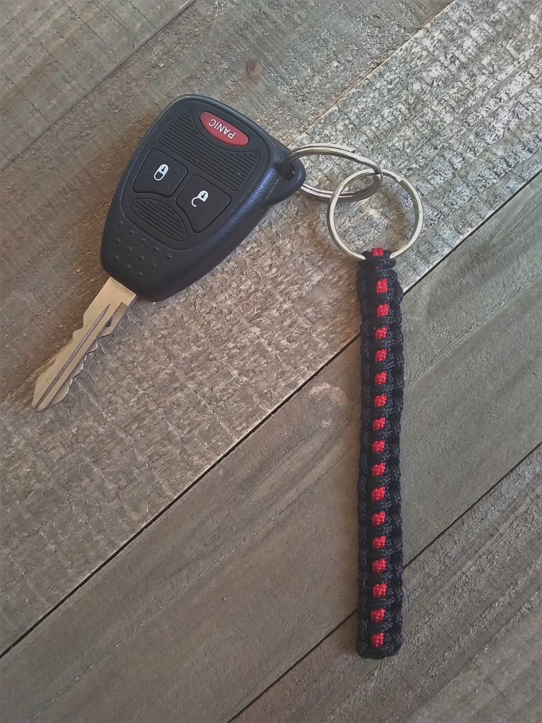 Thin Red Line Firefighter Support Micro Paracord Key Chain - Etsy