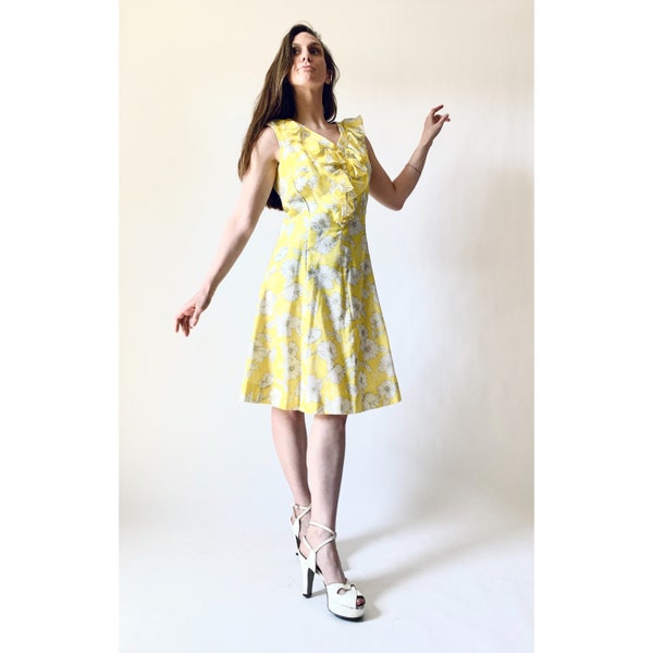 60s Floral Dress - Etsy