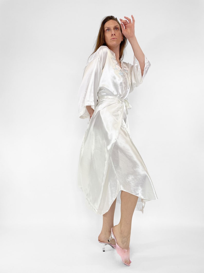 1980s Lingerie Set Vintage 80s Robe & Matching Nightgown - Etsy