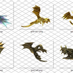 Dragon Pack 2. With 10 Adorable High Quality Renders That Come as Png ...